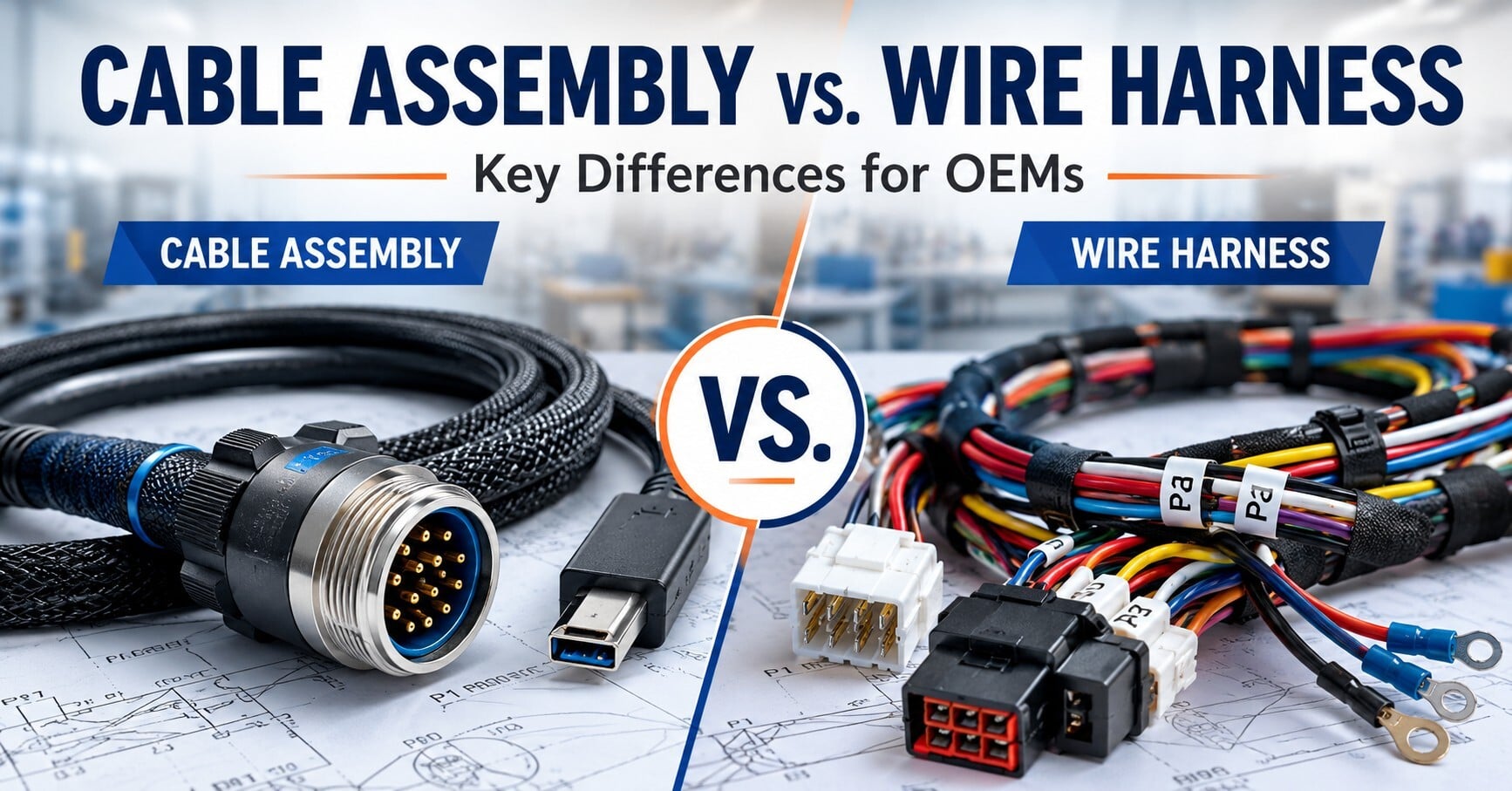 Cable Assembly vs. Wire Harness Assembly: Key Differences for OEMs